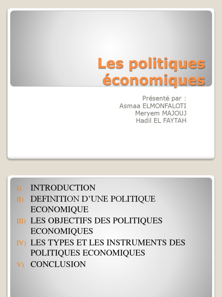 Introduction à la politique économique | PDF | Inflation | État