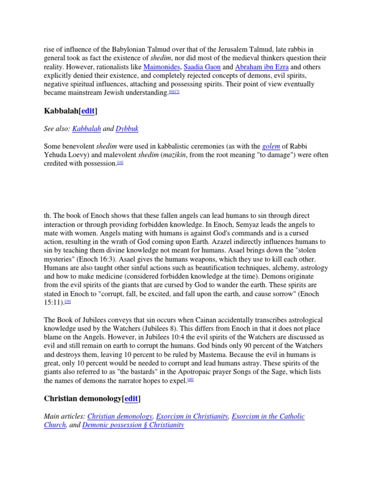 Kabbalah : See Also: and | PDF | Demons | Kabbalah