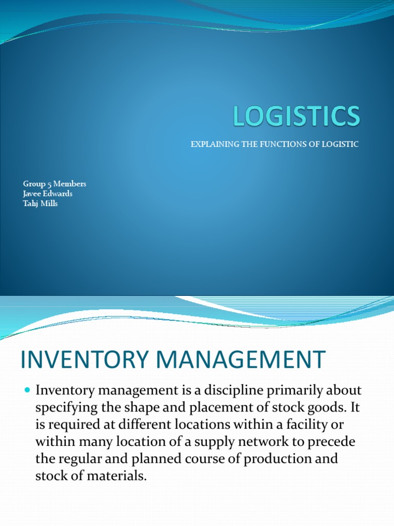 Explaining The Functions of Logistic | PDF | Business