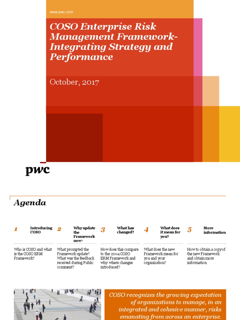 COSO ERM Framework 2017 Update | PDF | Enterprise Risk Management ...