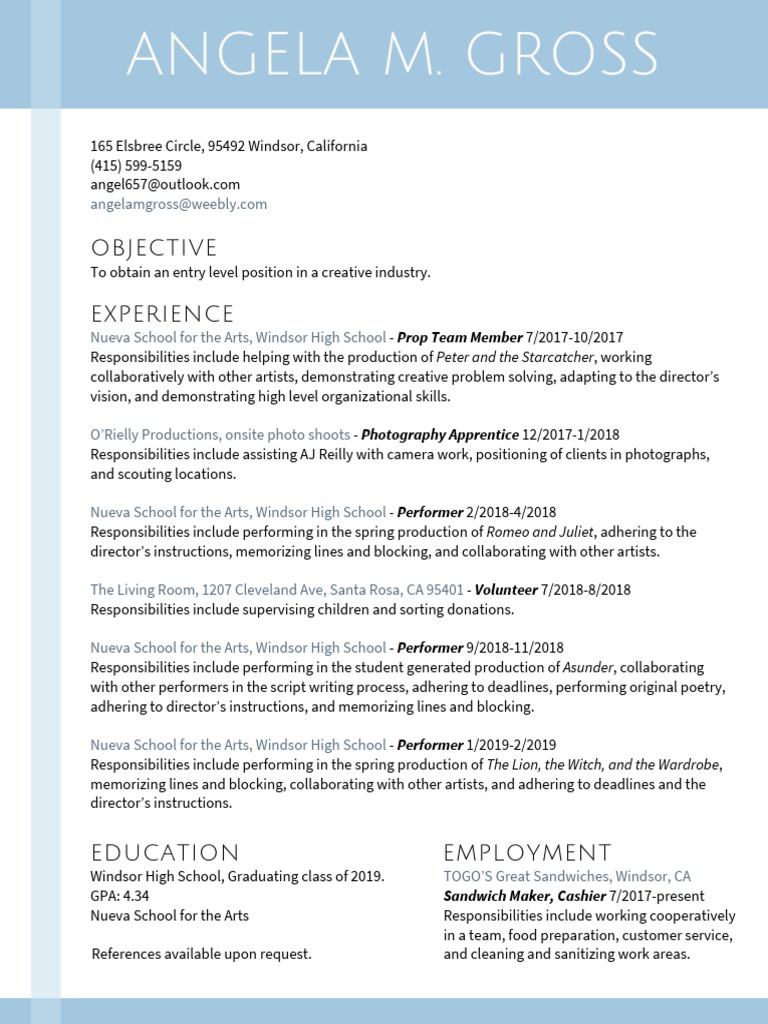 Angela Gross - Senior Resume-4 | PDF