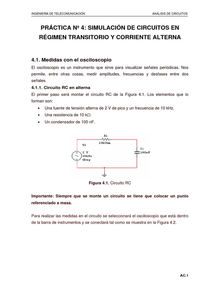 Guia Multisim Respuesta en Frecuencia PDF | PDF