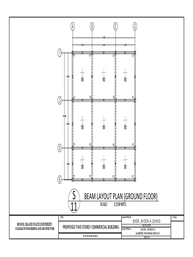 Beam Layout Ground | PDF