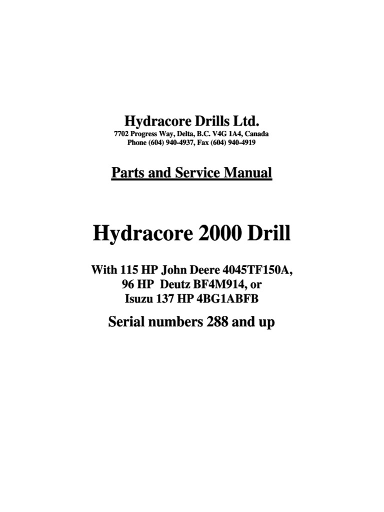 Manual Hydracore 2000 PDF | PDF | Pump | Valve