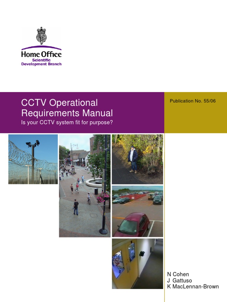 CCTV Operational Requirements Manual: Is Your CCTV System Fit For ...