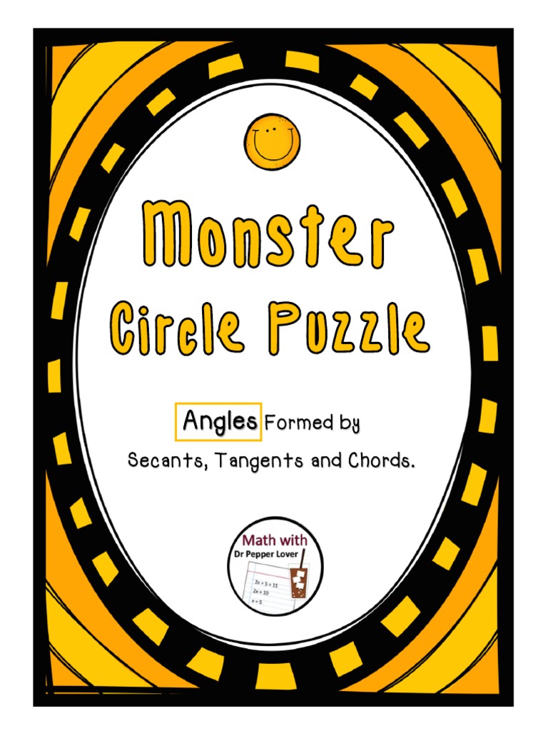 Monster Circle Angles Puzzle | PDF