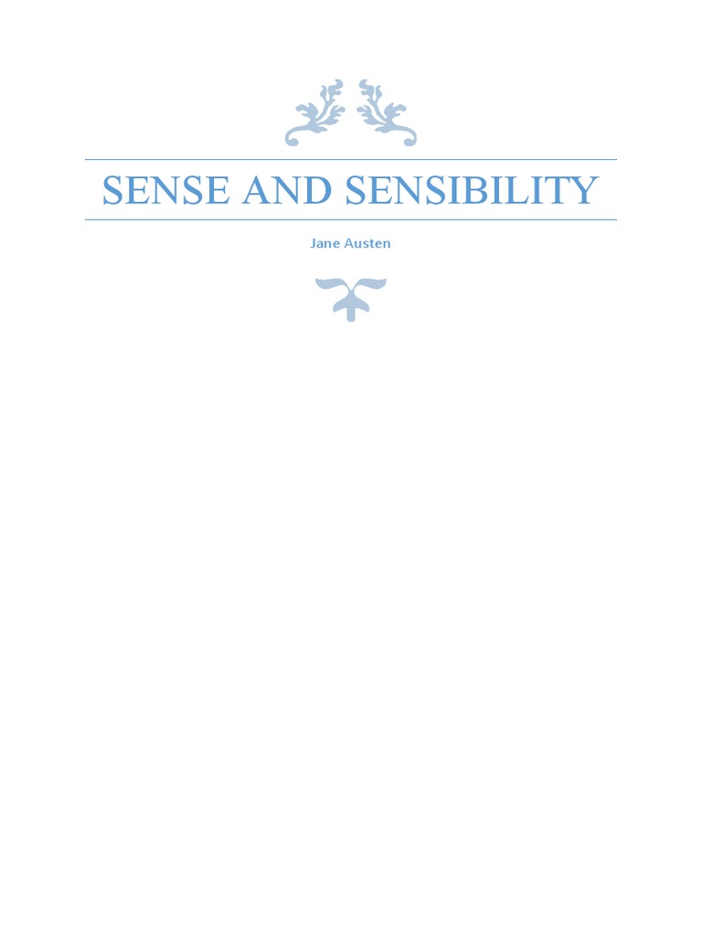 Sense and Sensibility | PDF | Elinor Dashwood | Sense And Sensibility