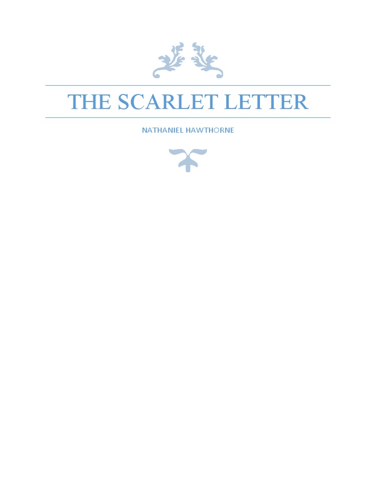 The Scarlett Letter | PDF | The Scarlet Letter