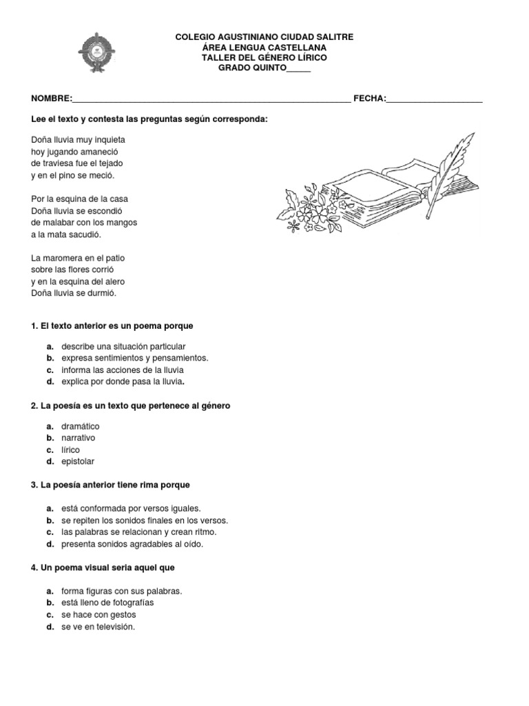 TALLER-DEL-GENERO-LIRICO.pdf | Rima | Poesía
