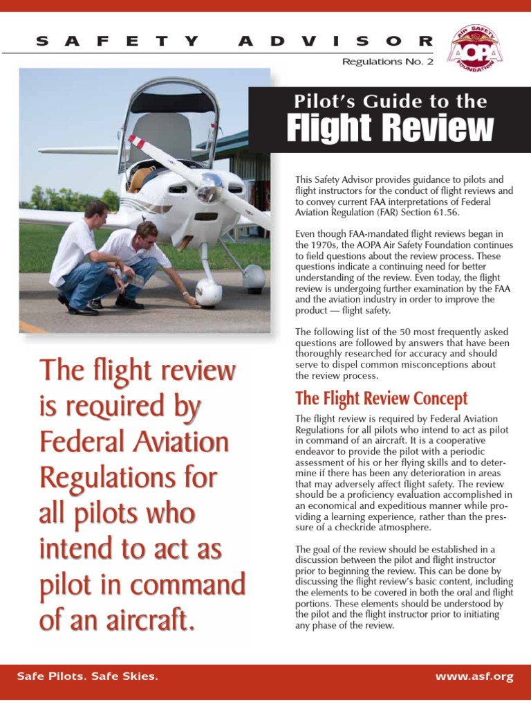 AOPA - Pilots Guide To The Flight Review | PDF | Instrument Flight ...