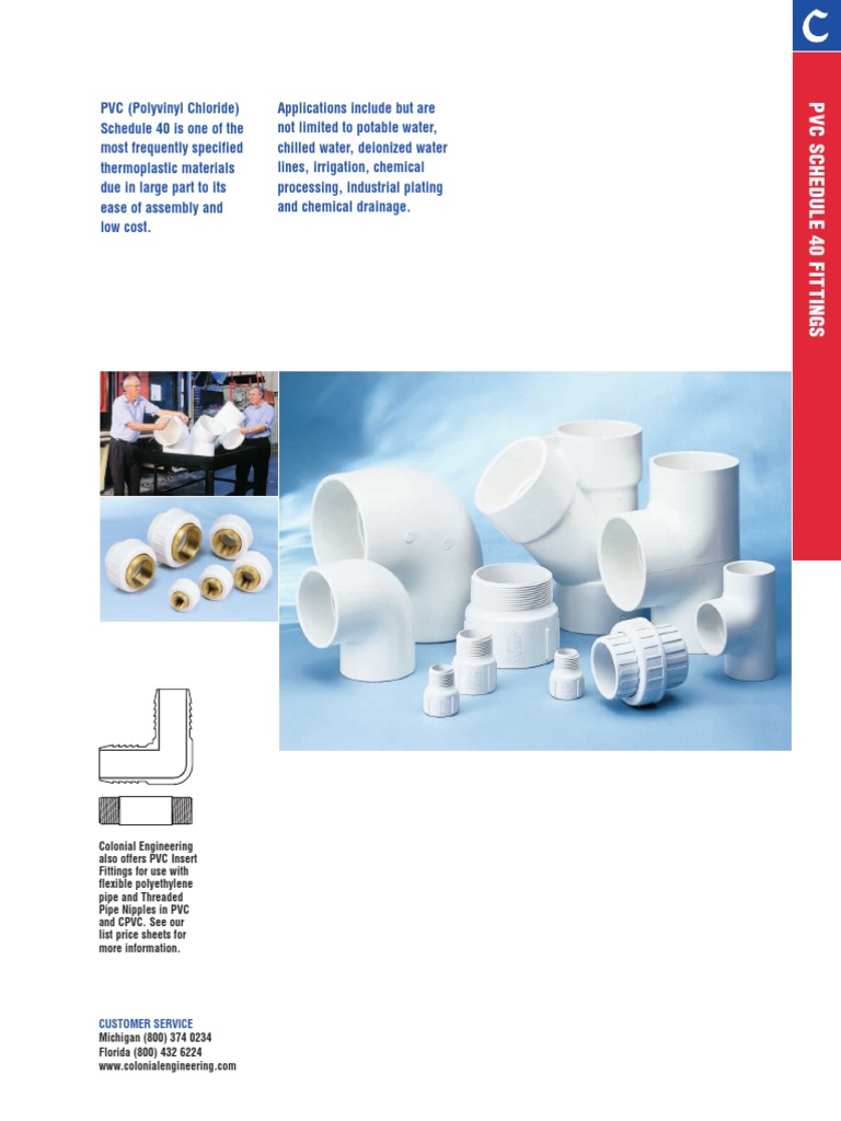 Catalogo Accesorios - pvc40 PDF | PDF | Polyvinyl Chloride | Pipe ...