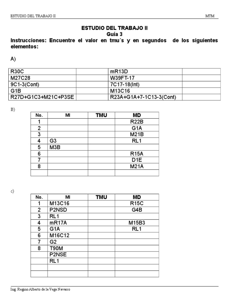 Ejercicio MTM 3 | PDF
