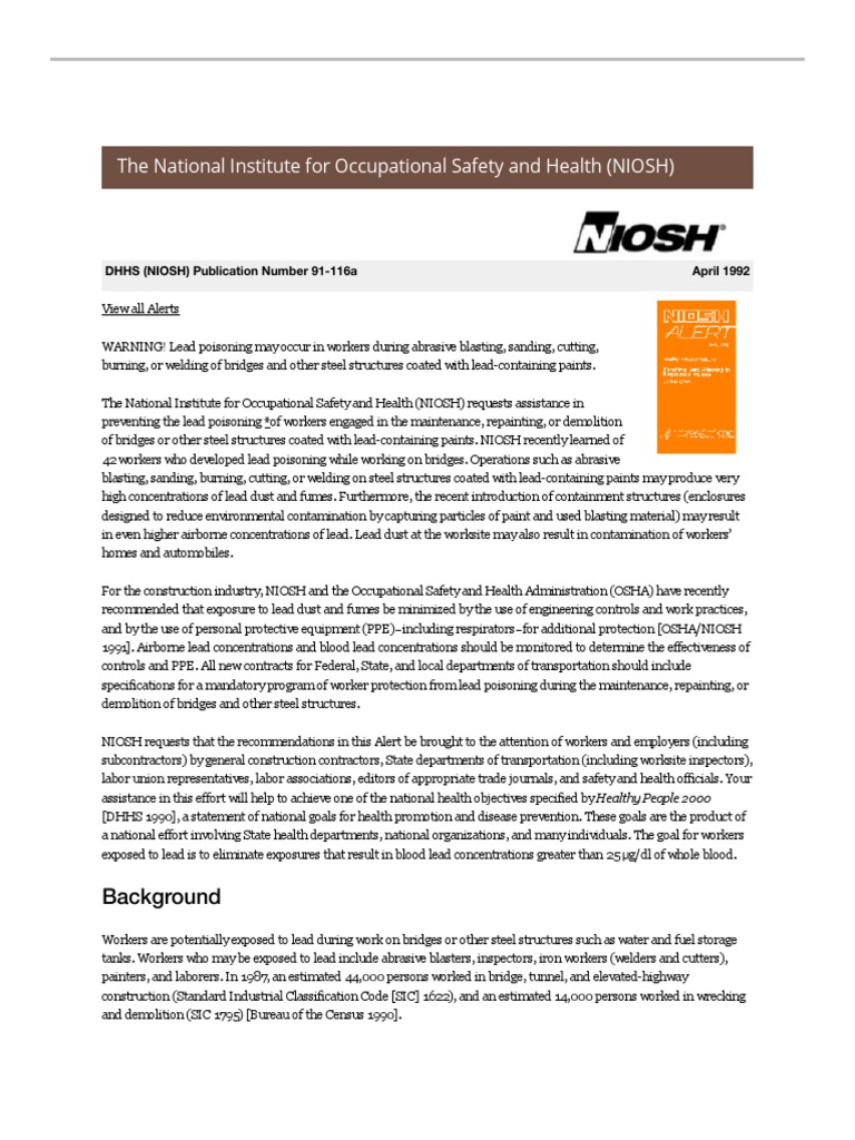 CDC - NIOSH Publications and Products - Request For Assistance in ...