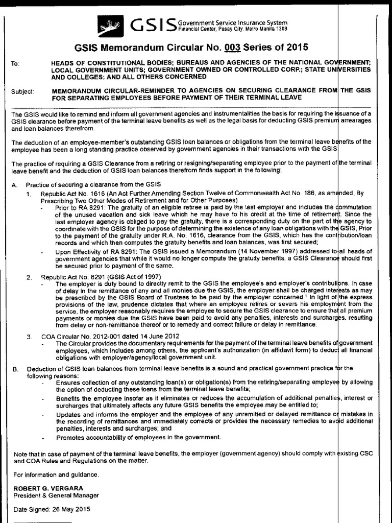 GSIS Form For Retirees | PDF