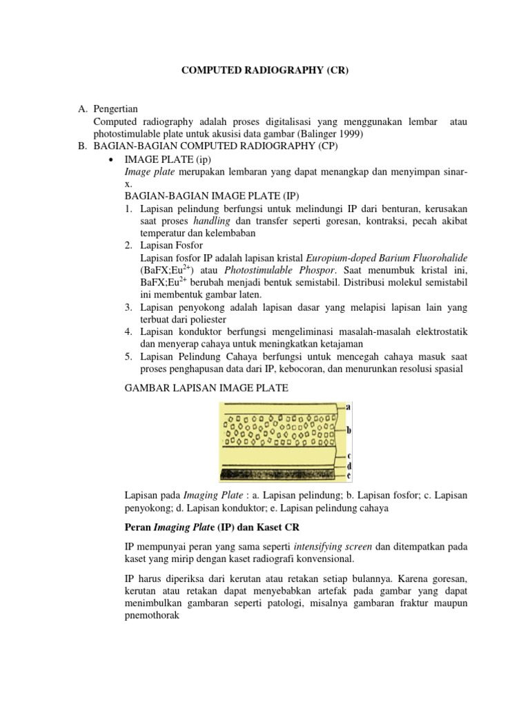 Computed Radiography | PDF