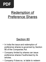 CRR in Preference Share Redemption | PDF | Preferred Stock | Debits And ...