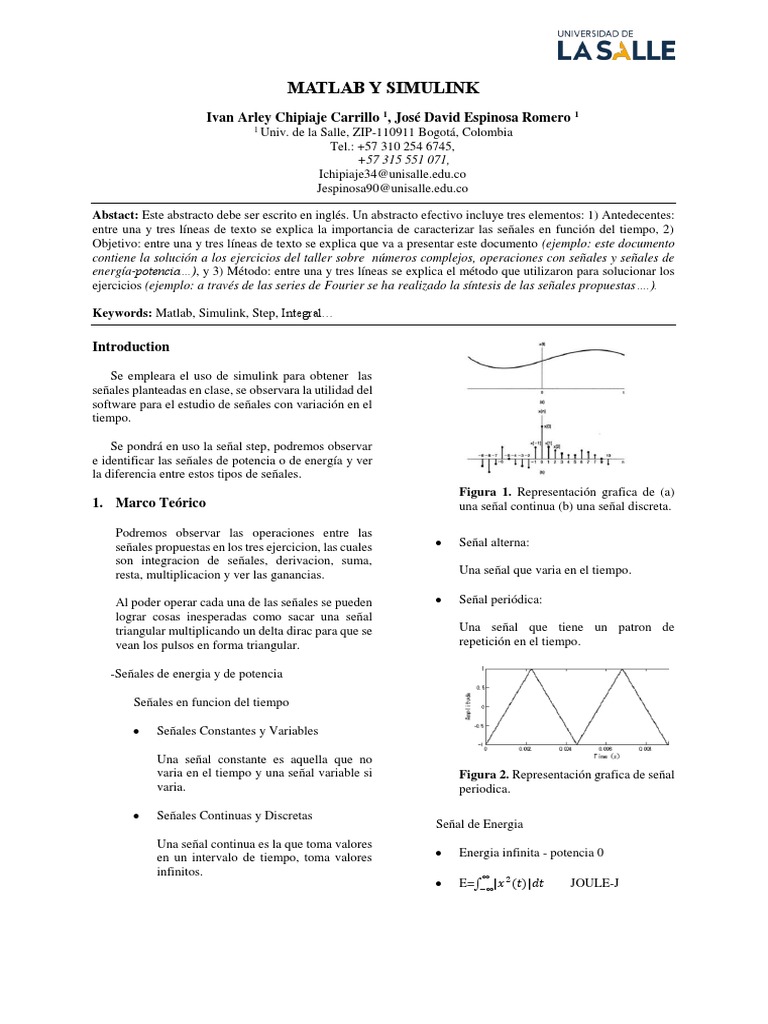 Simulink y Matlab Lab 2 | PDF | Matlab | Software