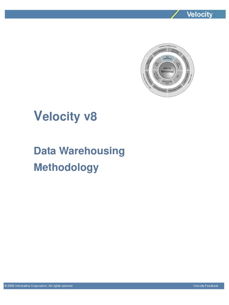 Velocity v8 Data Warehousing Methodology | PDF | Data Warehouse ...
