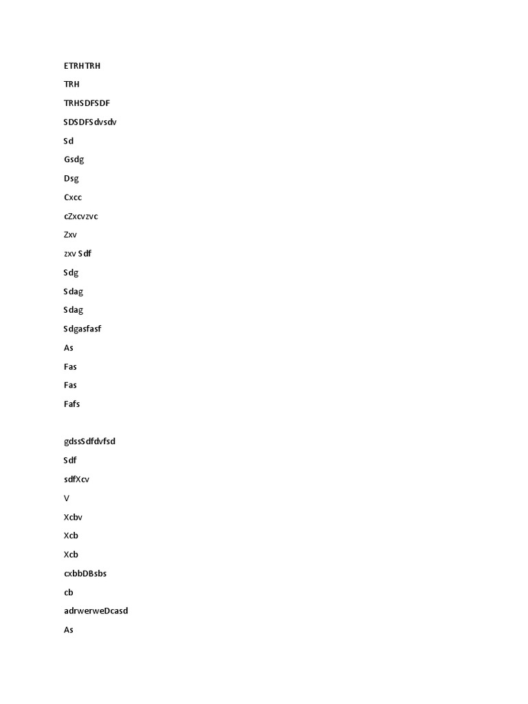 Random Text Compilation | PDF