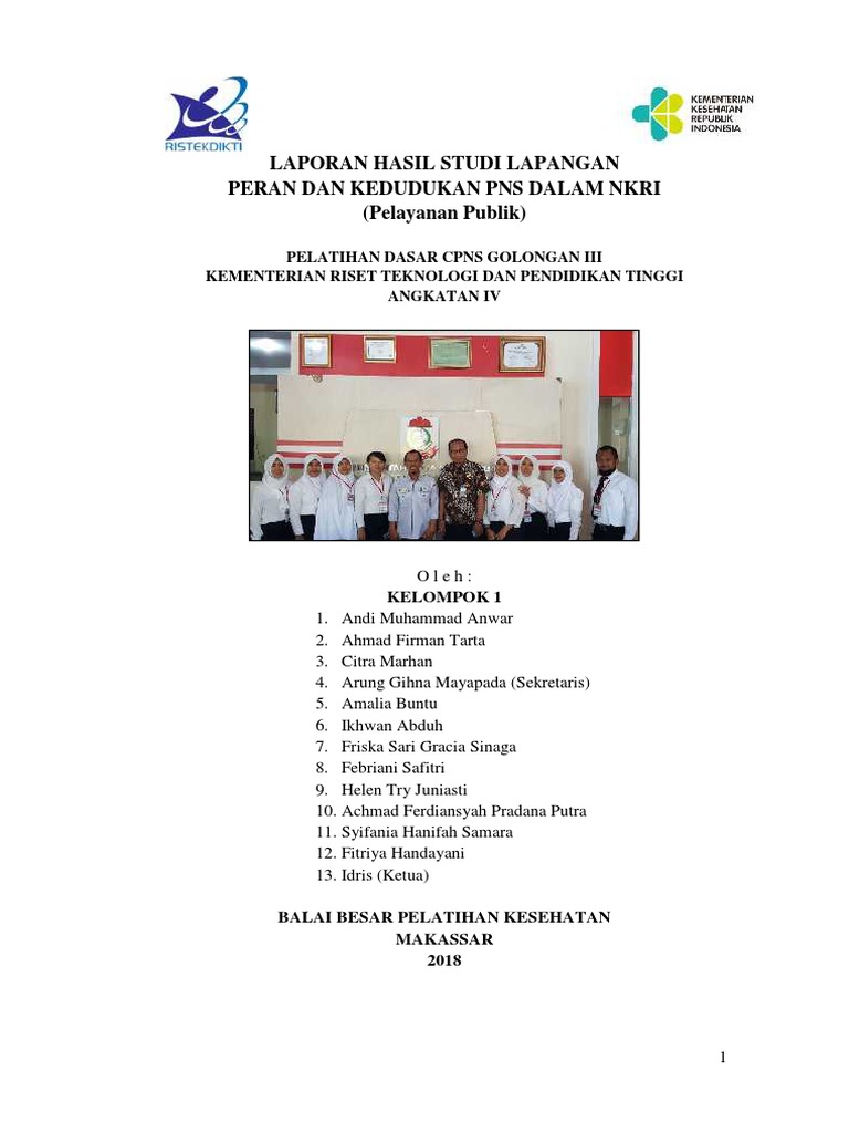 Laporan Studi Lapangan Pelayanan Publik Dukcapil Mks | PDF