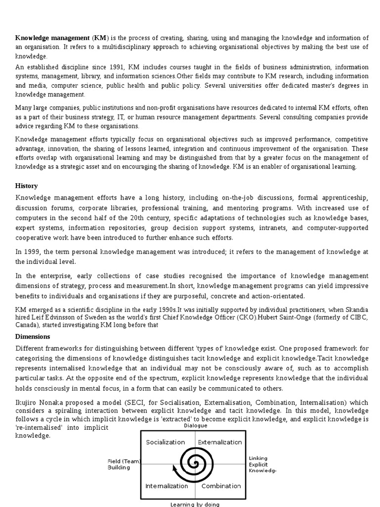 Knowledge Management | PDF | Knowledge Management | Truth