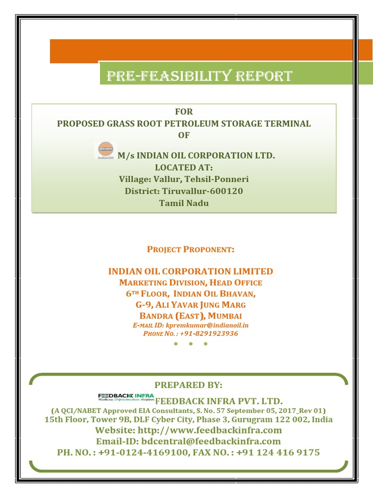 Proposed IOCL Petroleum Storage Terminal | PDF | Valve | Oil Refinery
