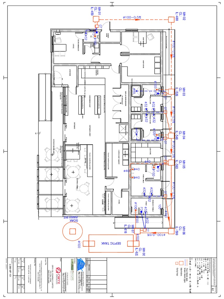 Drainage - Floor Plan | PDF | Engineering | Design