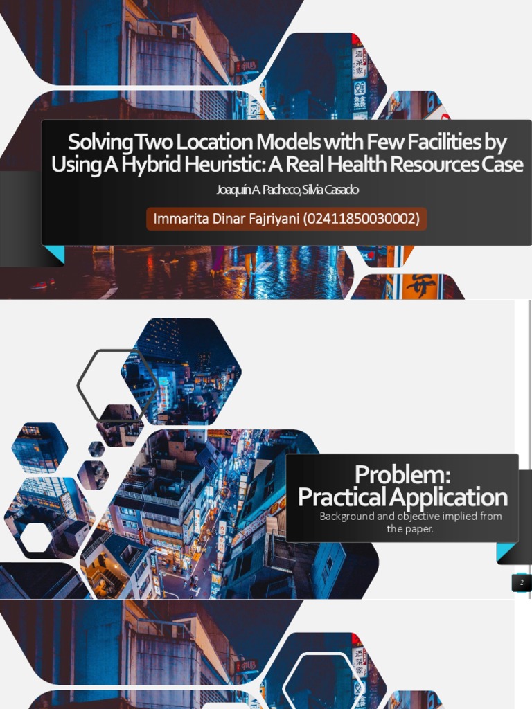 Solving Two Location Models With Few Facilities by Hybrid Heuristics ...