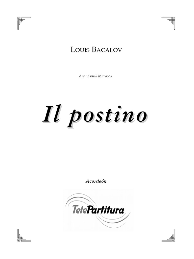 Il Postino Piano Sheet Music PDF | PDF | Leisure
