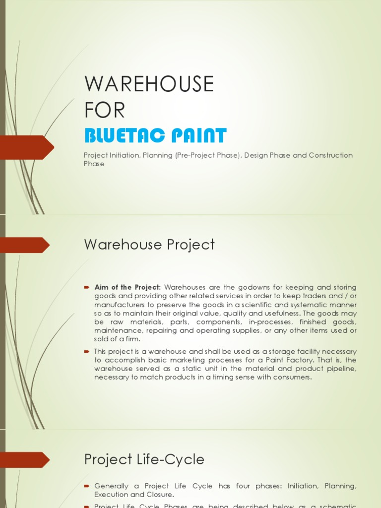 Warehouse Project | PDF | Project Management | Warehouse