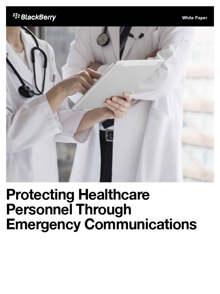 WP Athoc Healthcare 31aug2016 | PDF | Emergency Department | Health Care