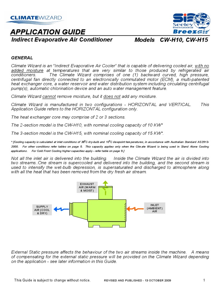 Climate Wizard Application Guide | PDF | Air Conditioning | Climate