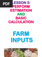 Estimating Farm Inputs and Labor Requirements Specific Instructions ...