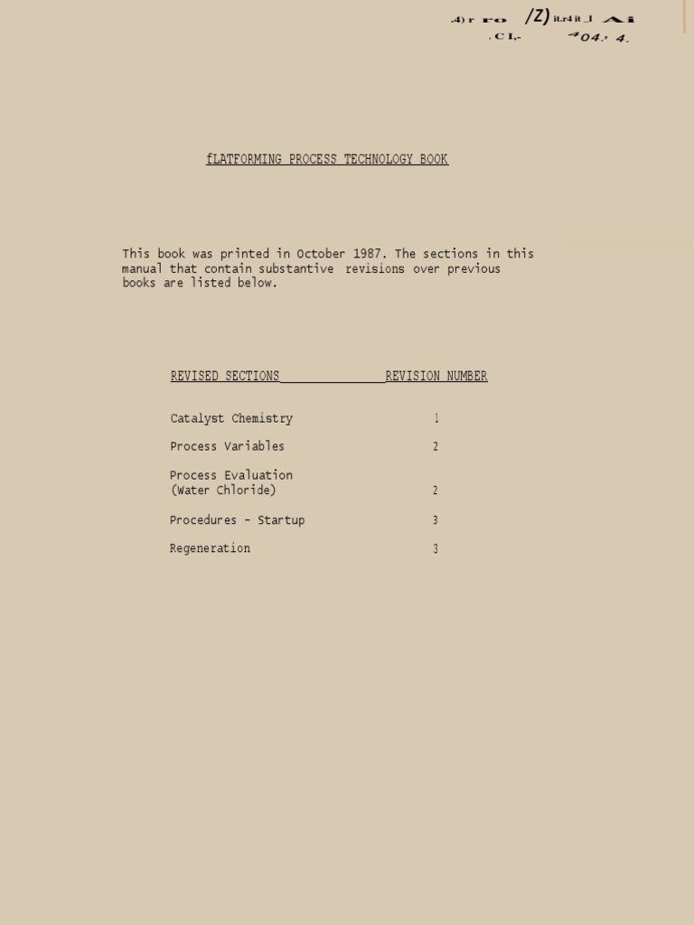 UOP Platforming Process Technology Guide | PDF | Alkane | Cracking (Chemistry)