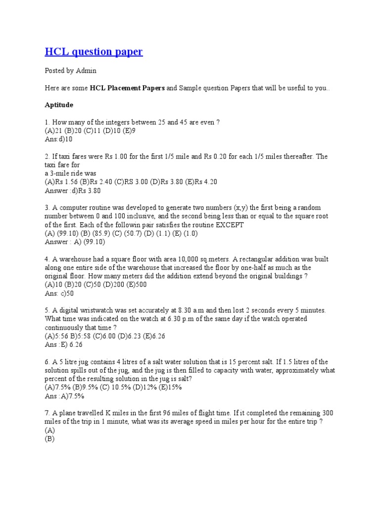 Hcl Question Paper Pdf C Programming Language Subroutine