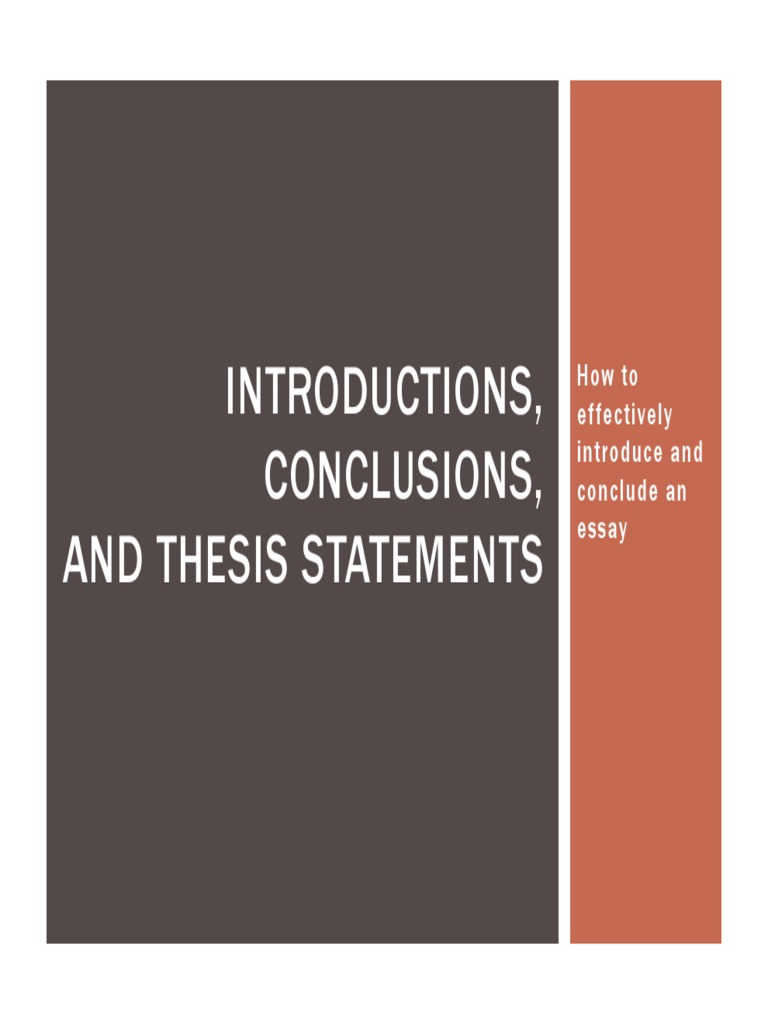 Introductions and Conclusions: What They Are and How to Write Them ...