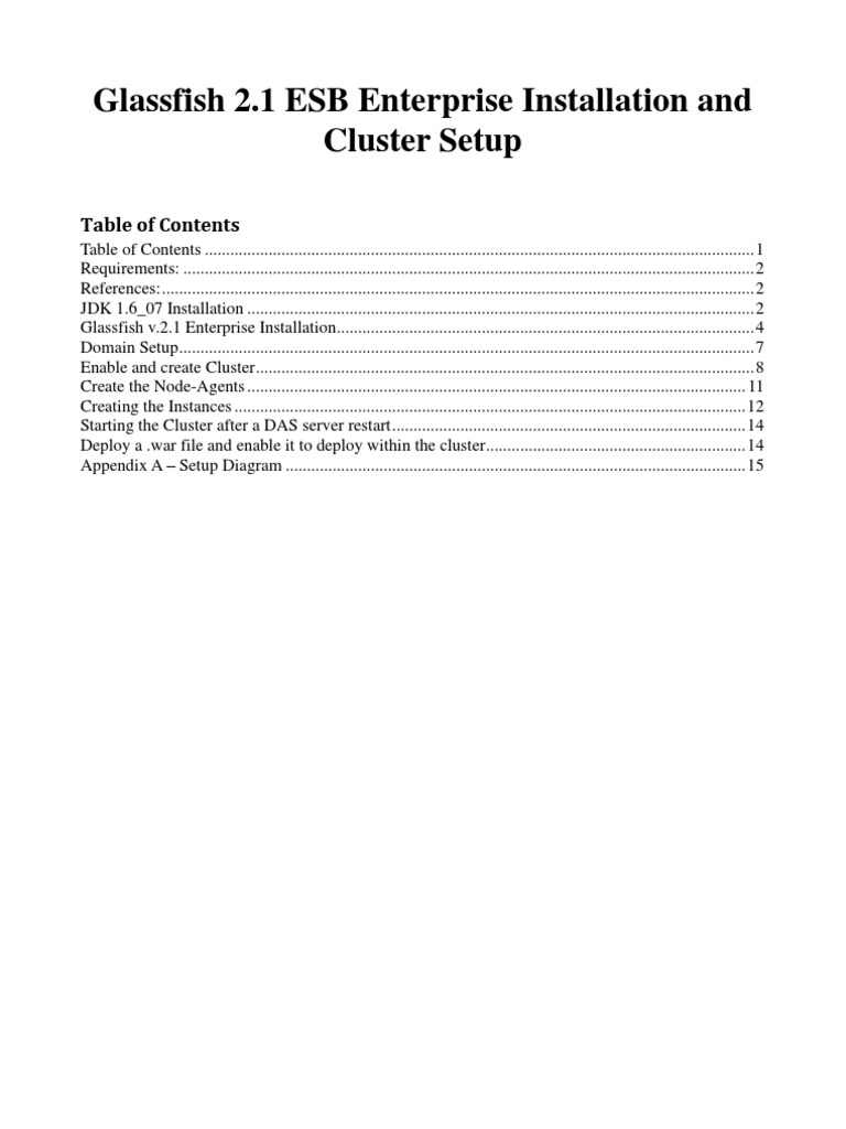 5 - Glass Fish 21 Impl Cluster LB | PDF | Computer Cluster | Command Line Interface