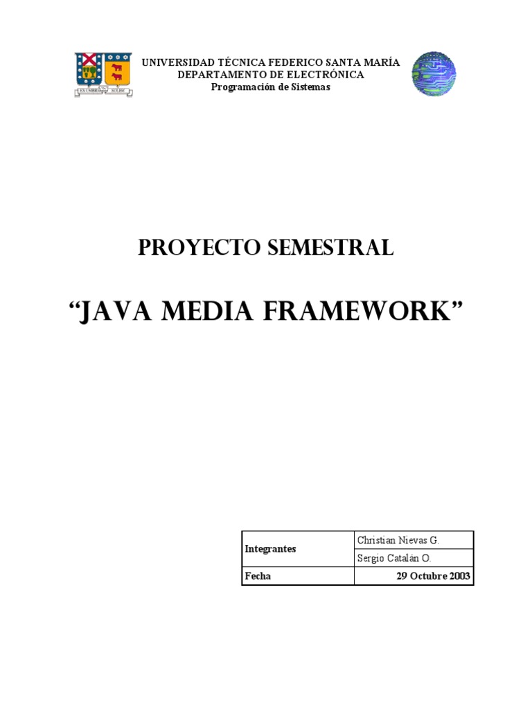 Java Media Framework: Guía Completa | PDF | Streaming Media | Java (lenguaje de programación)