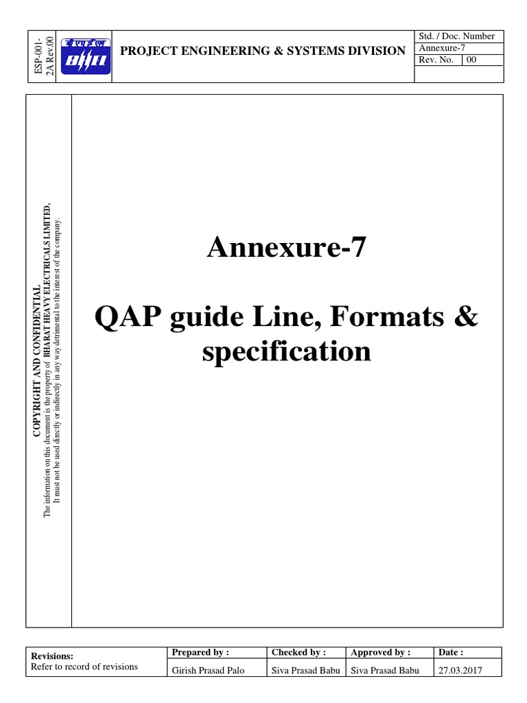 ANNEXURE-7.pdf BHEL PDF | PDF | Specification (Technical Standard ...
