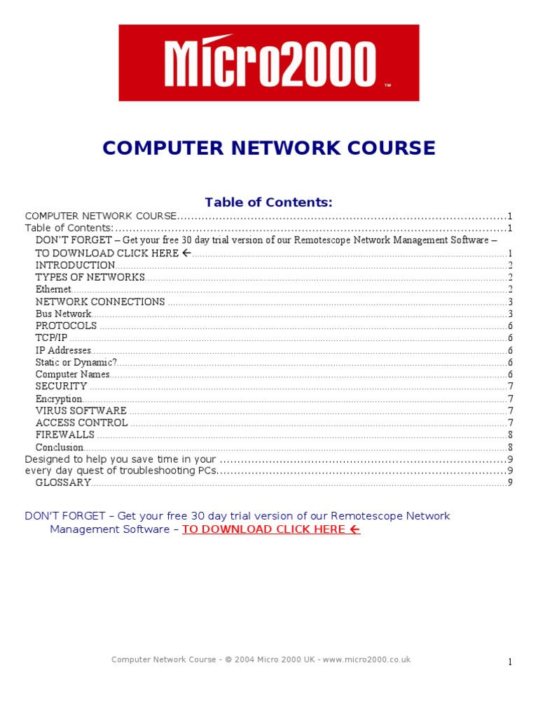 Complete Network Course | PDF | Ip Address | Computer Network