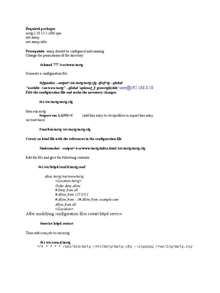 MRTG Installation and Configuration Guide | PDF | Business | Computers