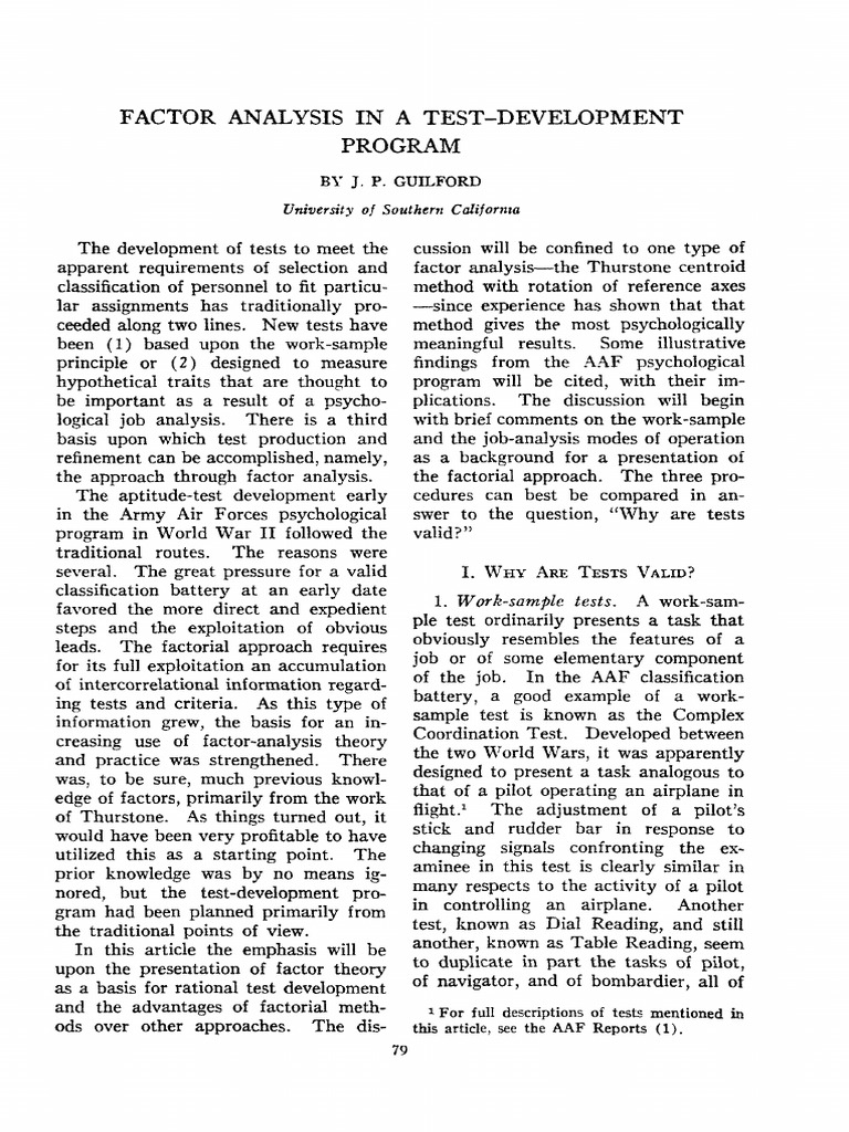 Guilford, J. P. (1948) - Factor Analysis in A Test-Development Program ...