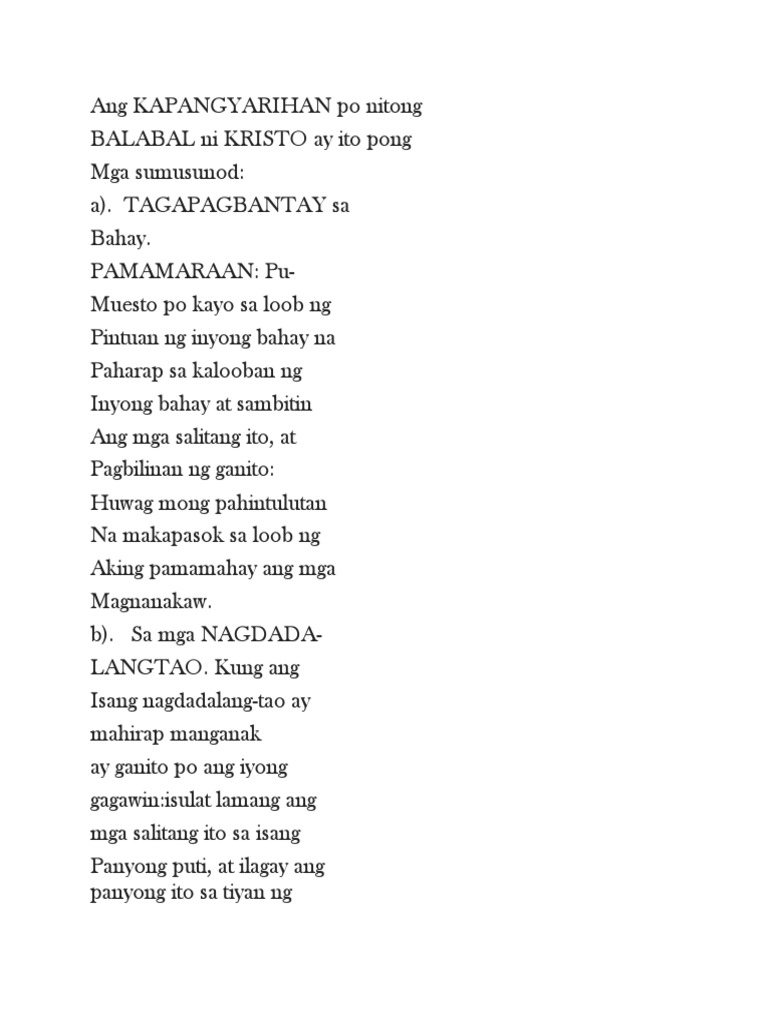 Balabal Ni Cristo | PDF