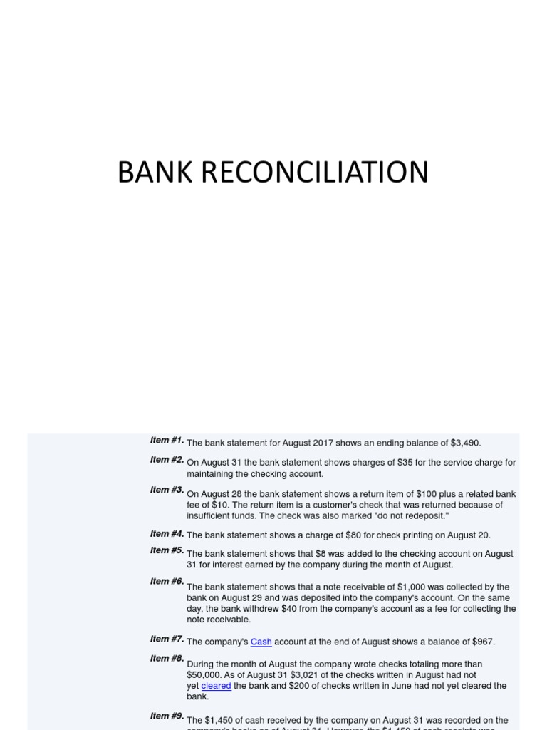 Bank Recon. | PDF | Transaction Account | Cheque