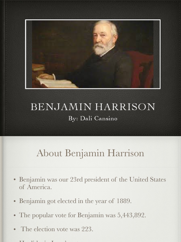 Benjamin Harrison | PDF | Politics | Travel