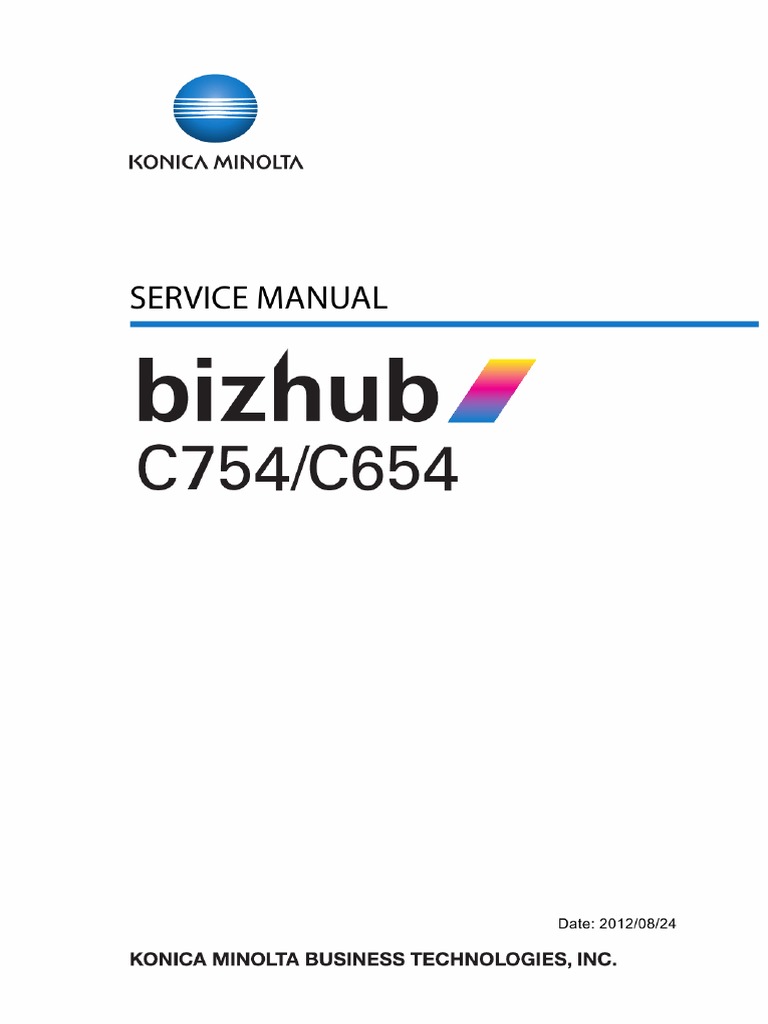 Konica-Minolta Bizhub C654 C754 Service Manual | PDF