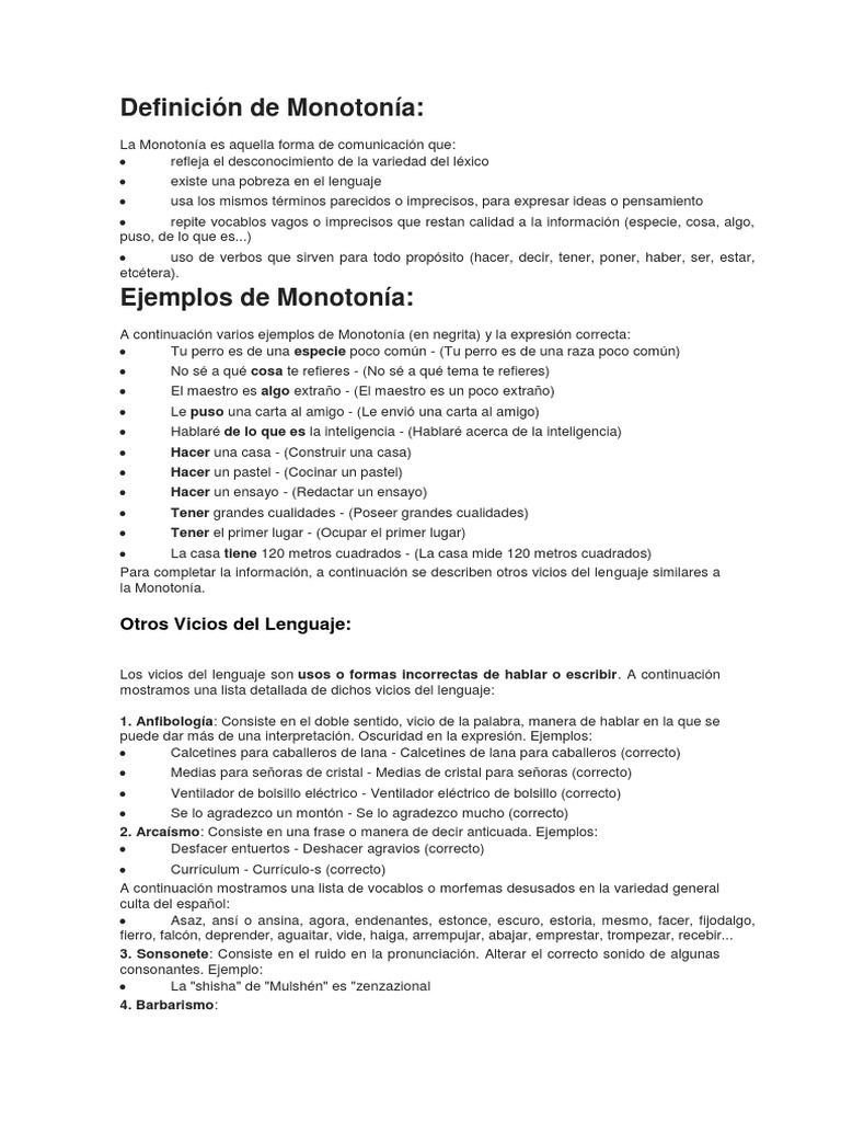 Definición de Monotonía | PDF | Los símbolos | Lingüística