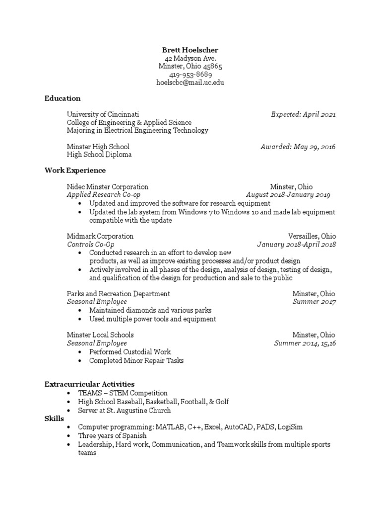 Brett Resume | PDF