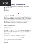 AFFIDAVIT of Notary Presentment Template 10-03-08 | PDF | Registered ...