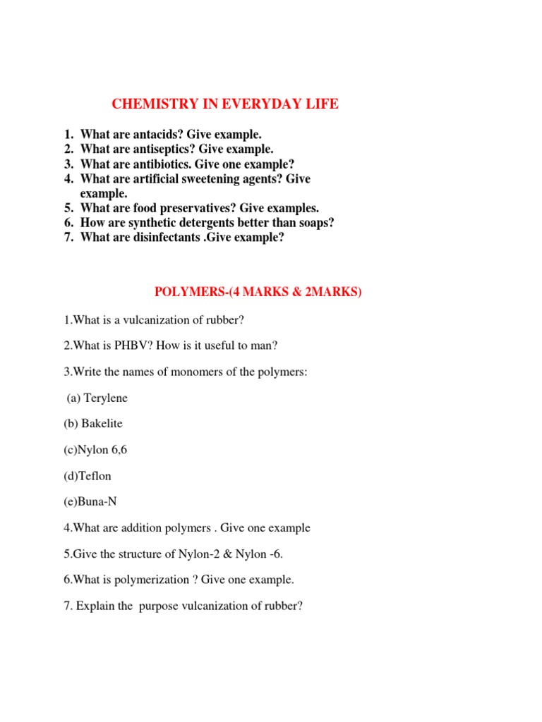 Chemistry in Everyday Life | PDF